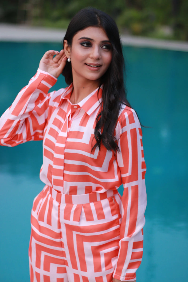 Buy Designer Leafy Escape Co-ords for Women Online at Sainygarg.com ...